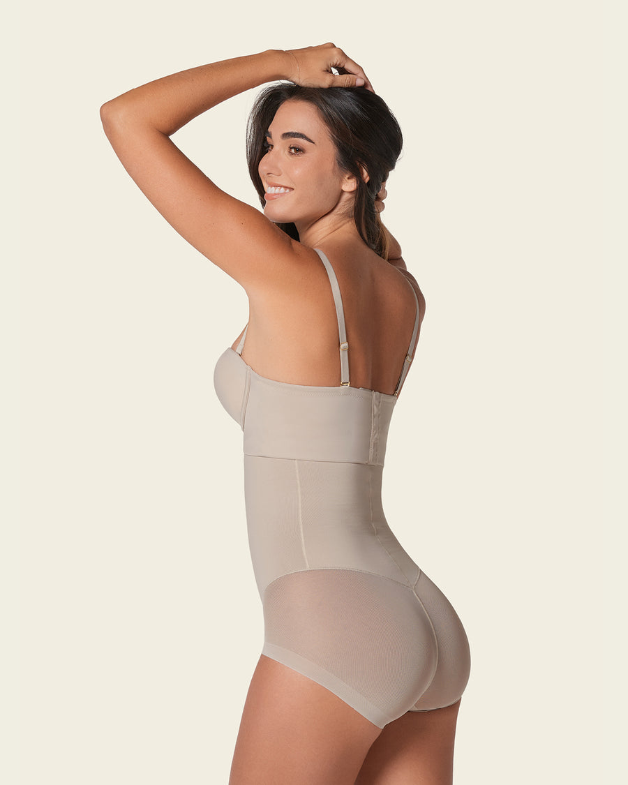 Extra High-Waisted Sheer Bottom Sculpting Shaper Panty | Leonisa