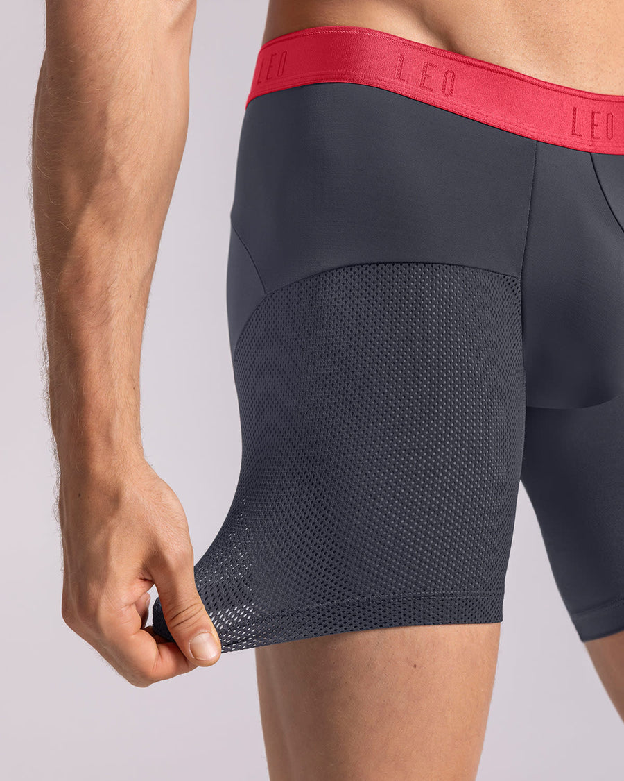 High-Tech Mesh Boxer Brief with Ergonomic Pouch | Leonisa