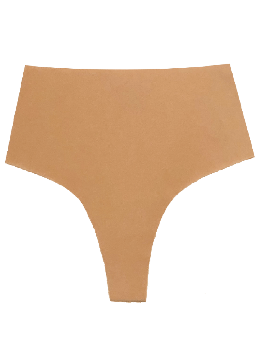Seamless, Organic Cotton High Rise Thong | Leonisa
