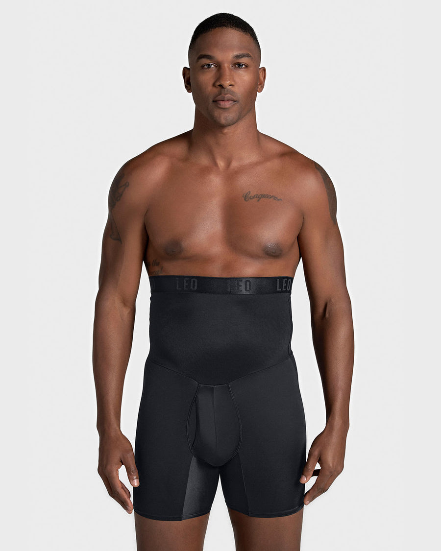 High-Waisted Stomach Shaper Boxer Brief | Leonisa